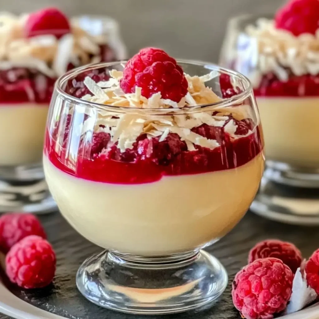Panna Cotta Chocolat Blanc et Framboises : Un délice à tester ...