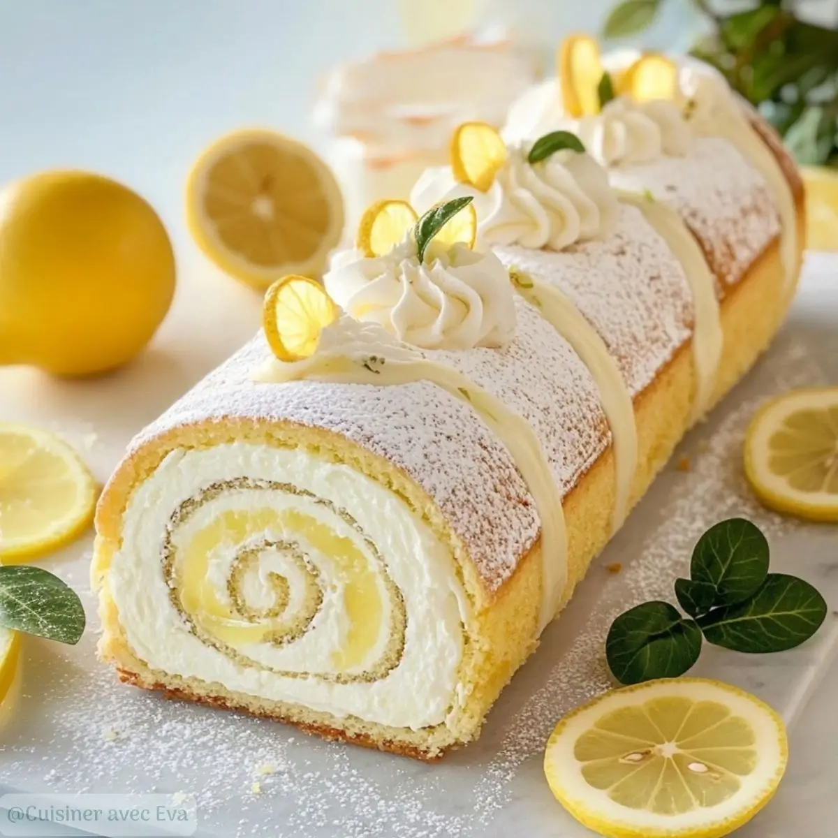 Bûche au Citron et Mascarpone : Délice de Noël - Cuisiner Avec Eva