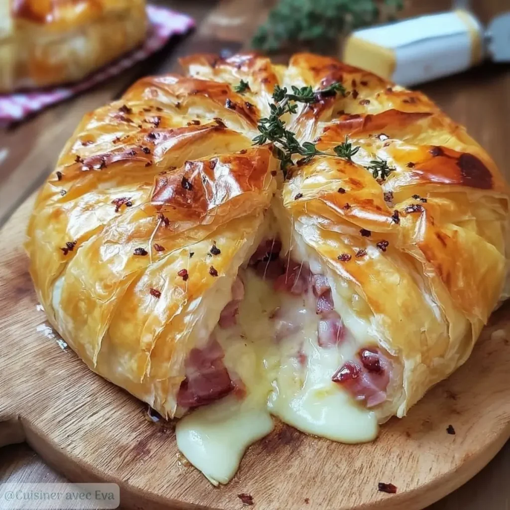 Feuilleté au Camembert et Lardons : Le fromage fondant qui fait craquer ...