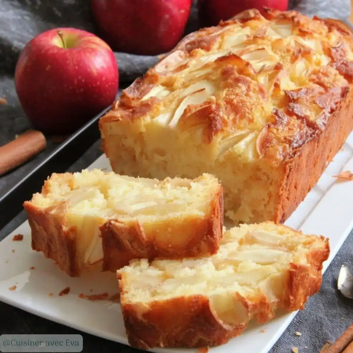 Cake fondant pomme-vanille : recette simple, moelleuse et gourmande ...