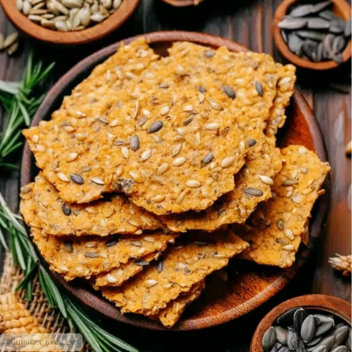 Crackers aux graines maison croustillants : recette facile et saine ...